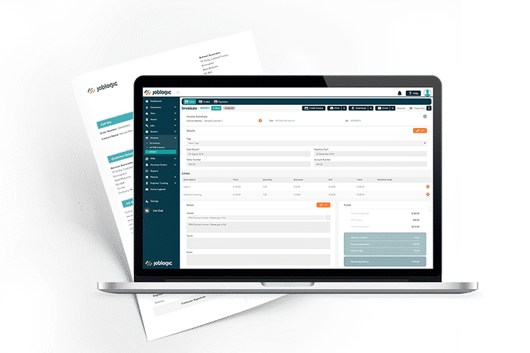 Invoicing in Joblogic
