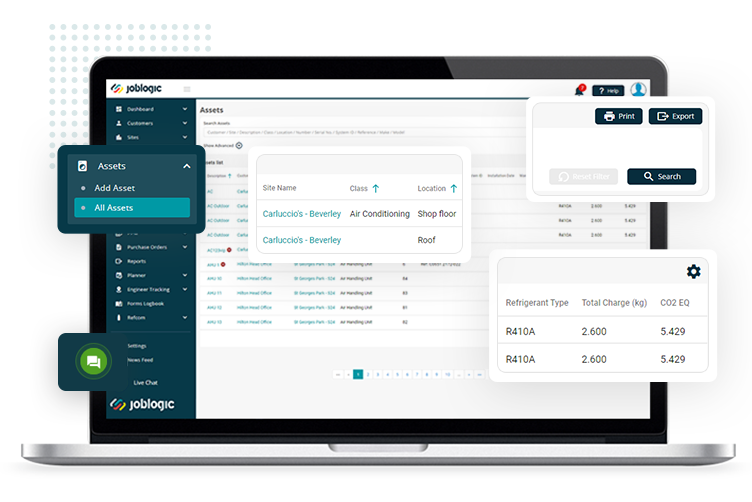 This system enables an organisation to track: