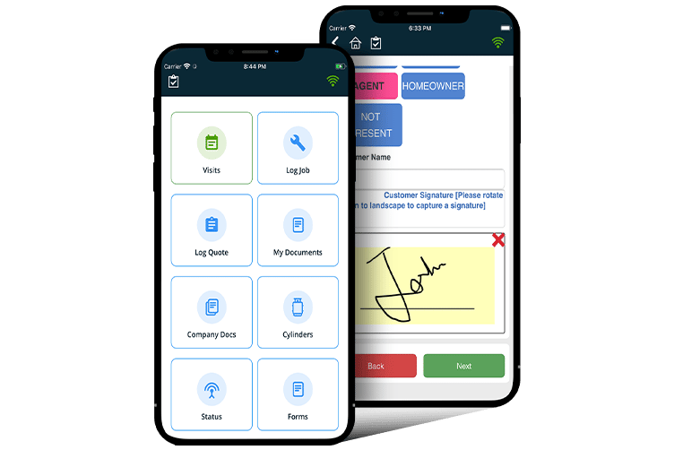 Create Digital Job Sheets on the go via Our Mobile App